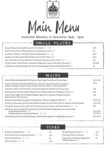 Our Menu – Crown Wharf