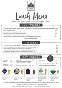 Our Menu – Crown Wharf